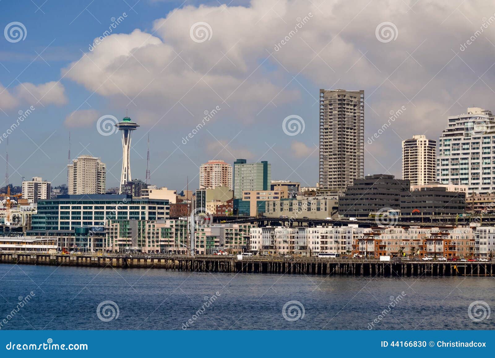 Strand Och Horisont, Seattle, Washington Arkivfoto - Bild av ...