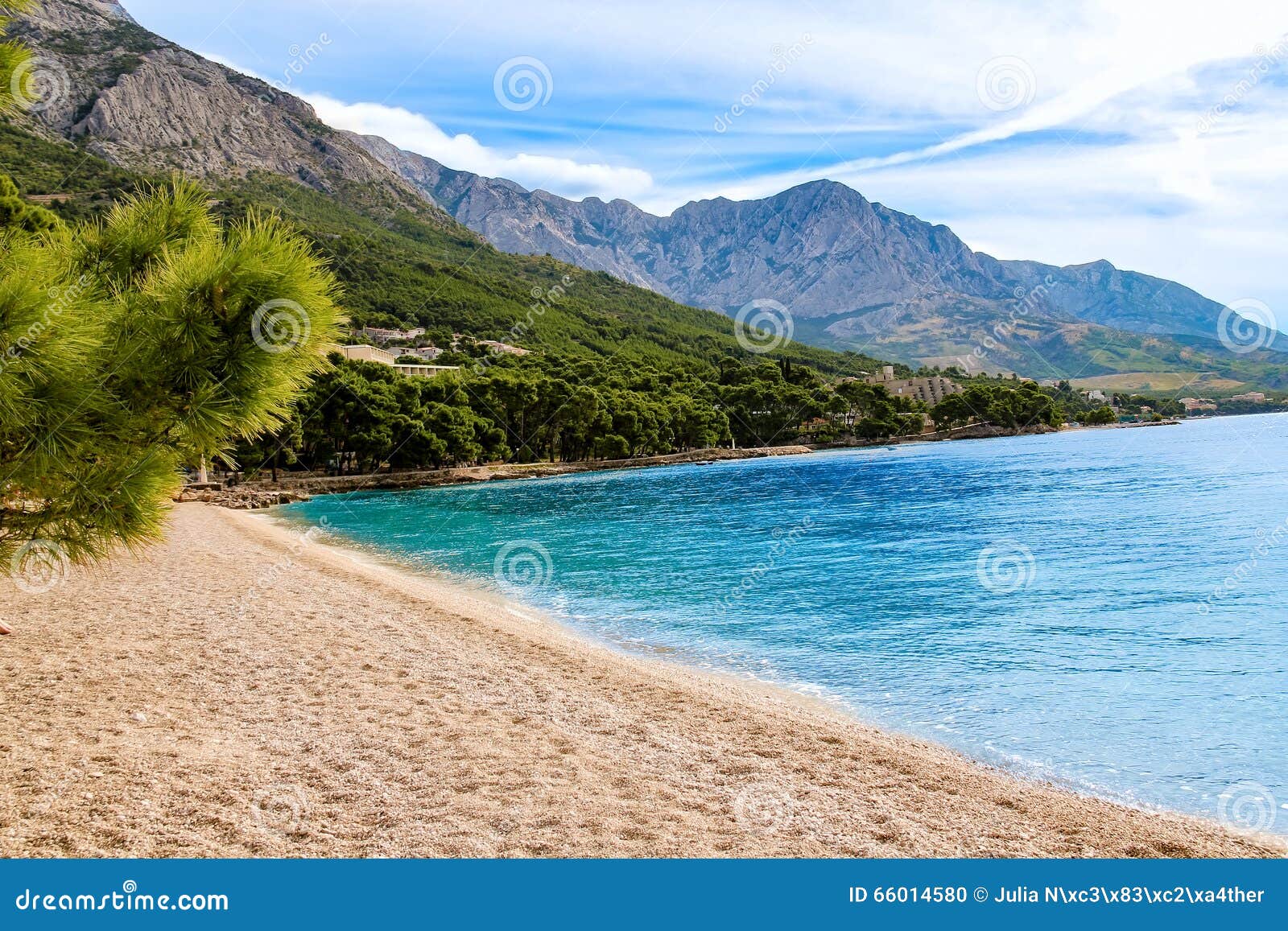 Strand Punta Rata stockfoto. Bild von meer, wald, hintergrund - 66014580