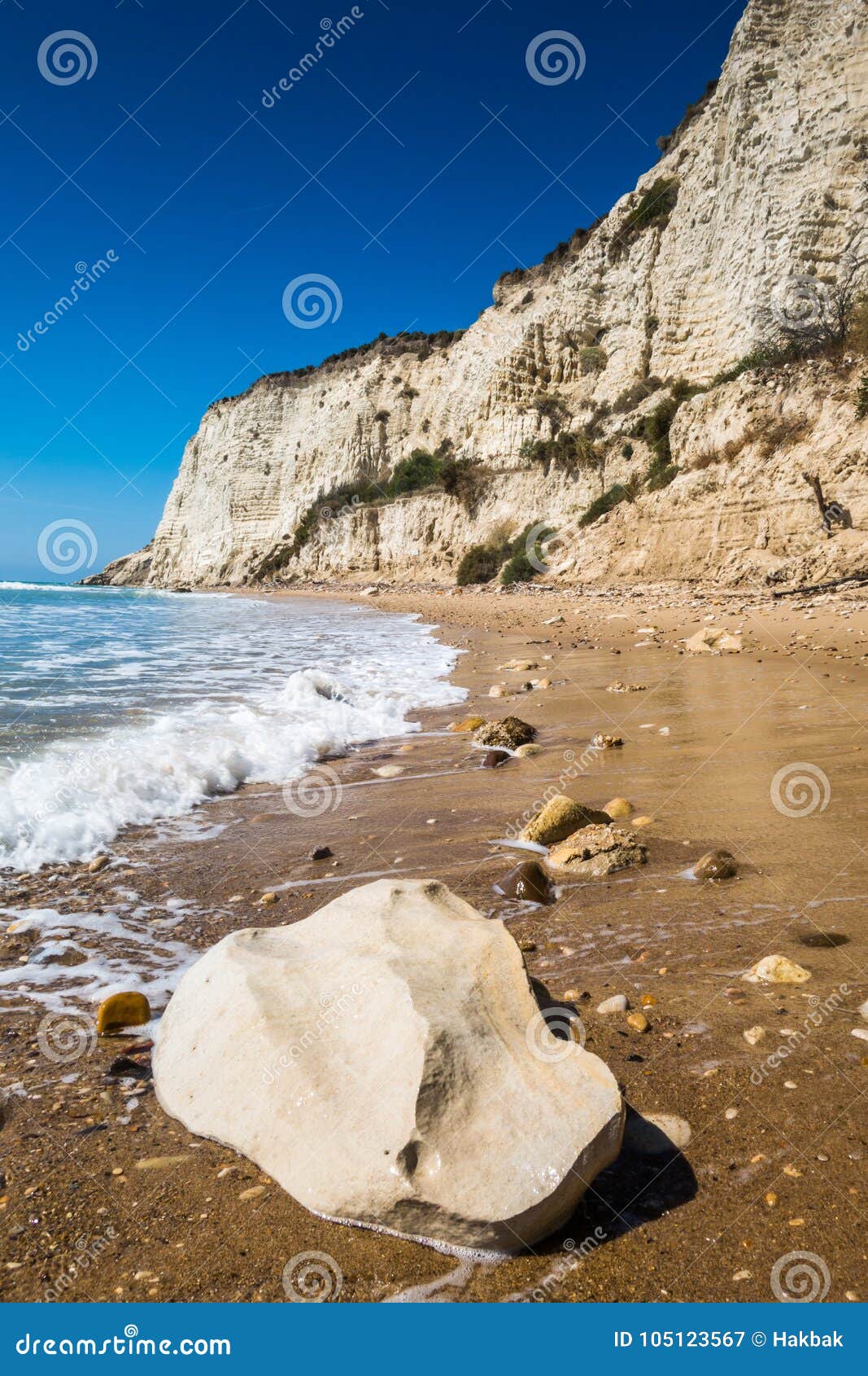 Strand von Eraclea Minoa stockbild. Bild von italien - 105123567