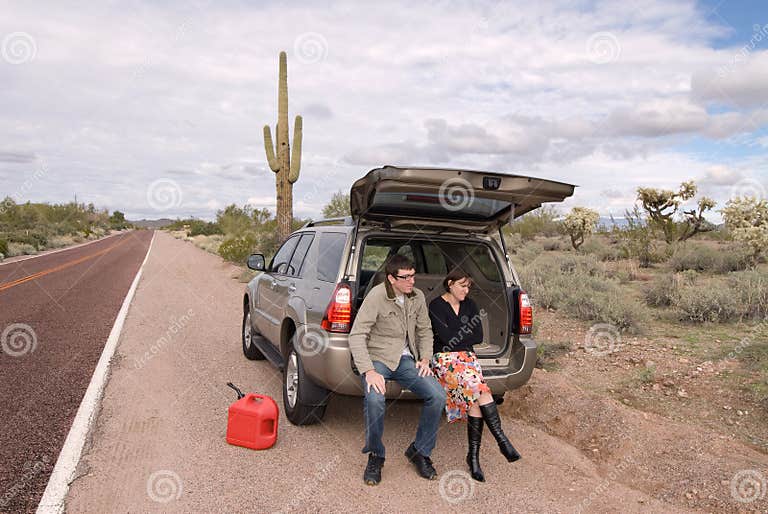 Stranded and out of gas stock photo. Image of lane, alone - 7774412