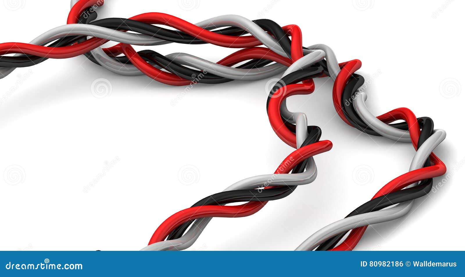 Stranded wire stock illustration. Illustration of white - 80982186