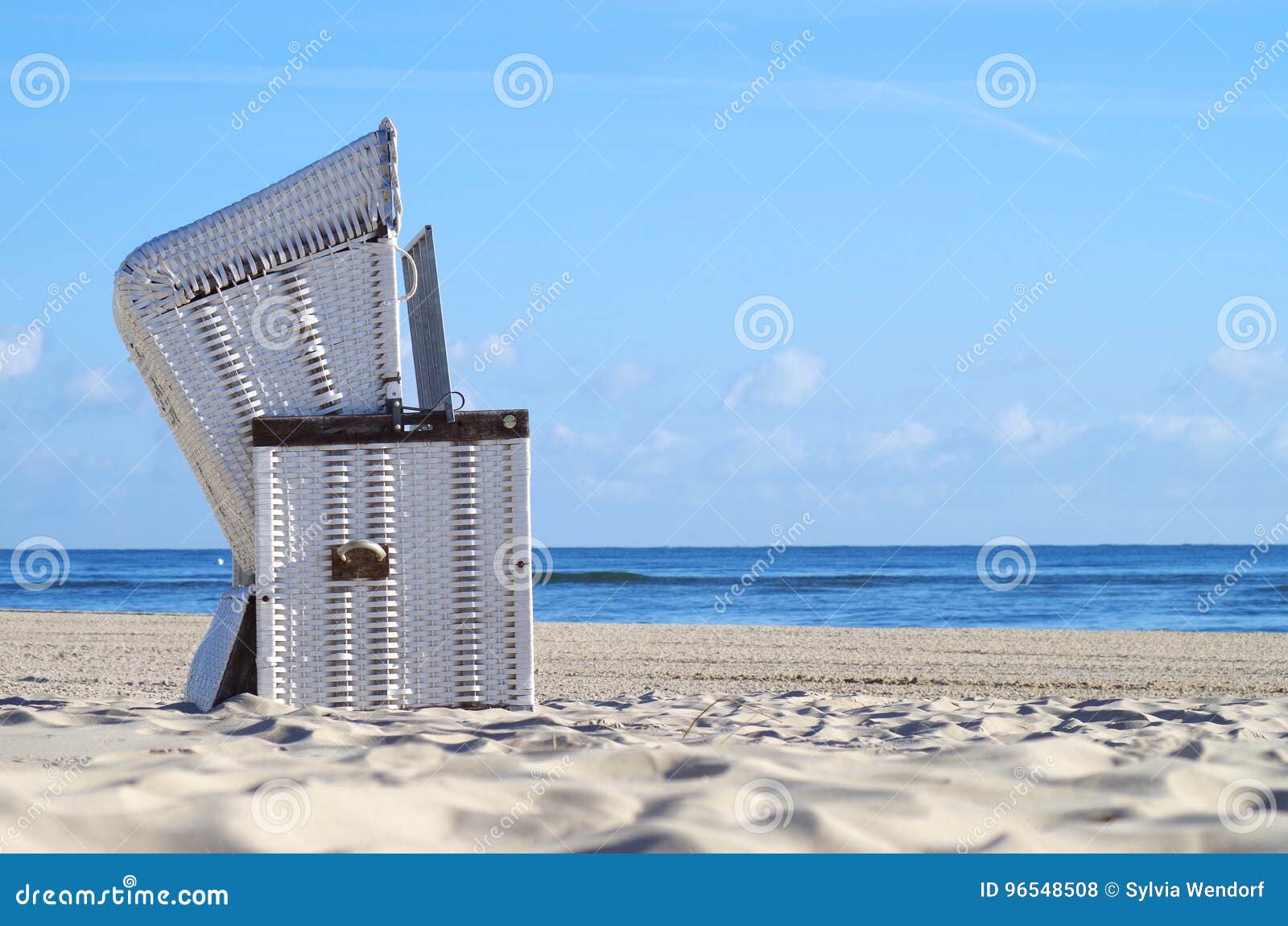 Strandkorb at the Baltic Sea Stock Photo - Image of popular, beachside ...