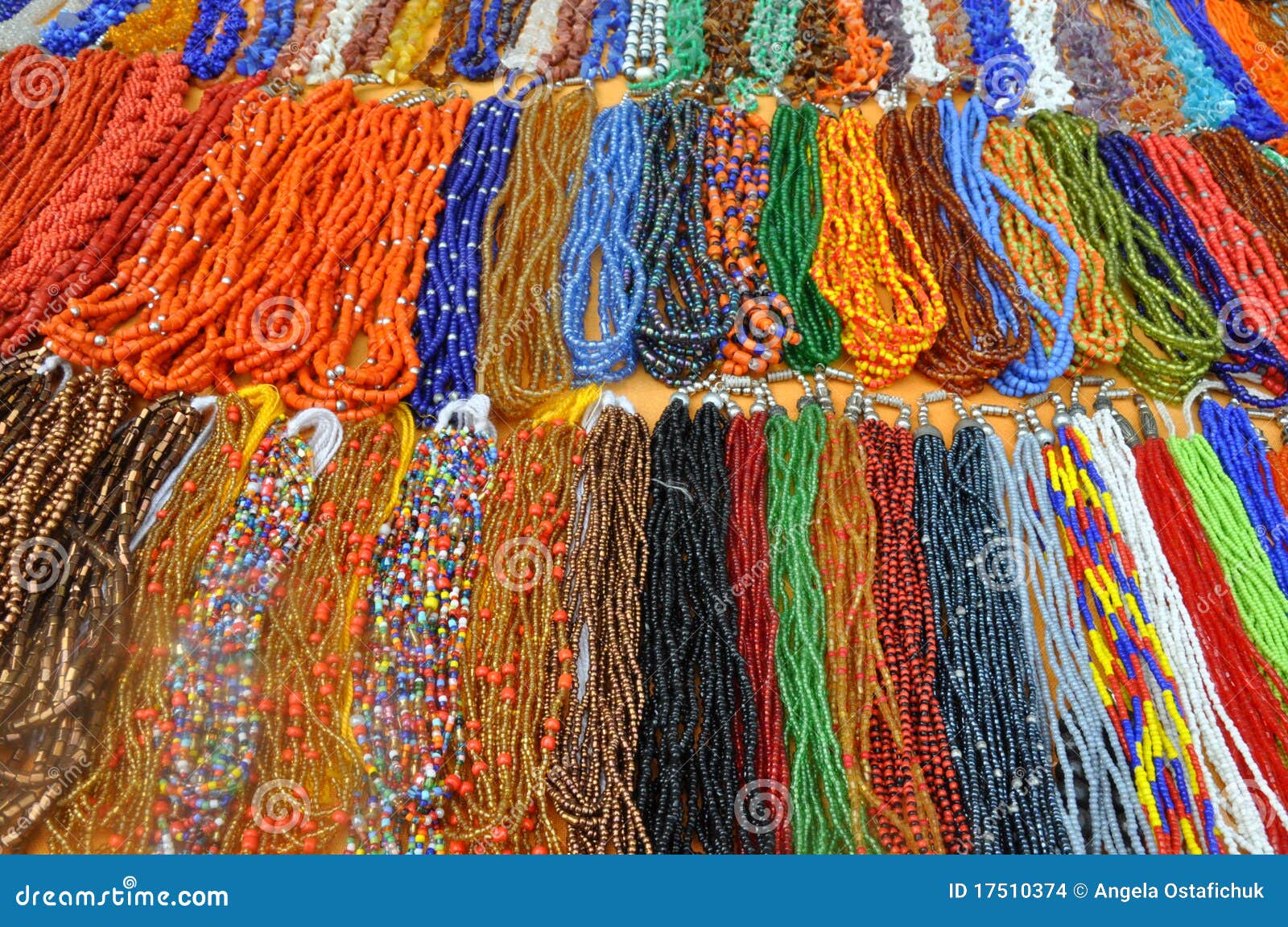 Strands of Beads stock photo. Image of beads, colourful - 17510374