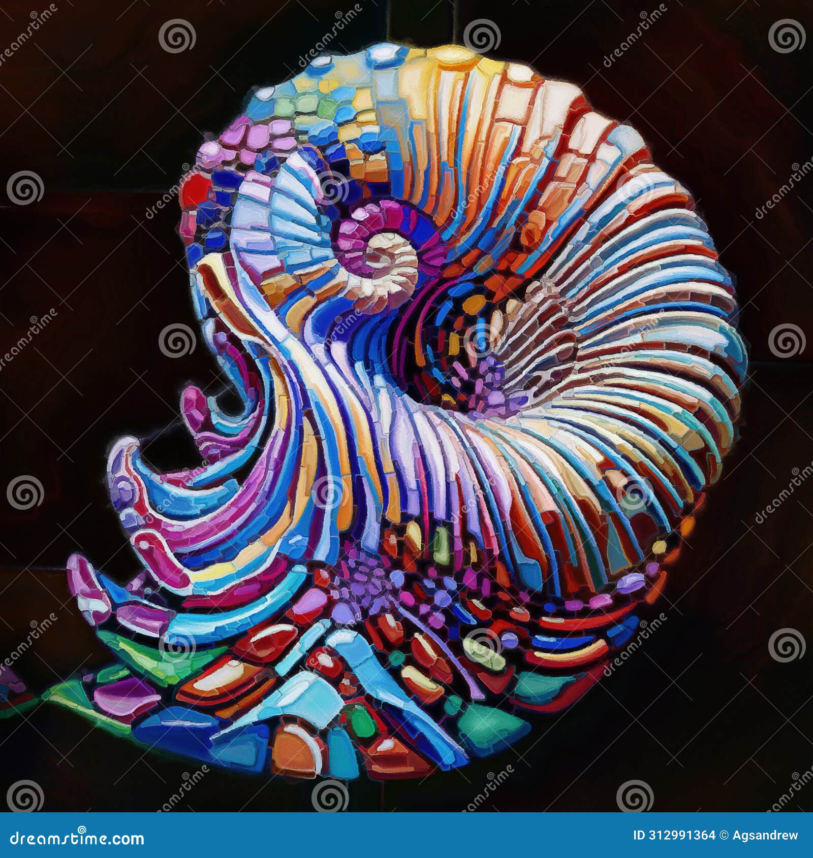 The Strands of Color Forms stock illustration. Illustration of modern ...