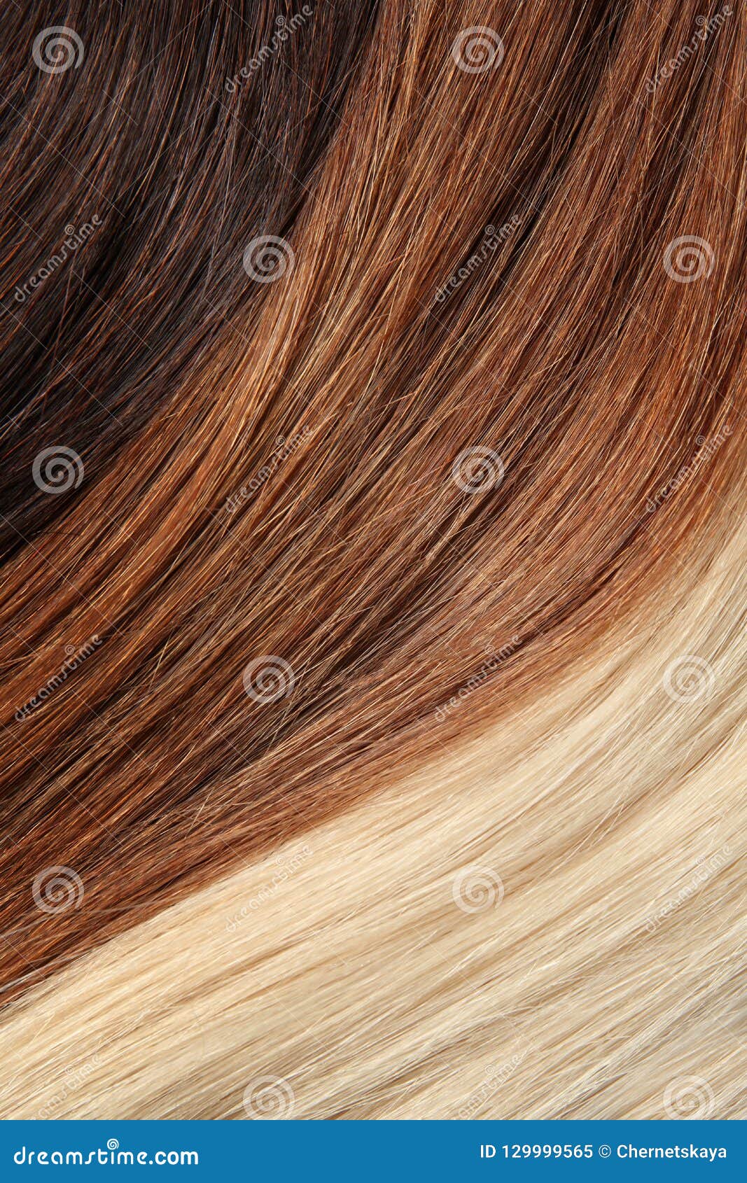 Strands of Different Color Hair As Background Stock Image - Image of ...