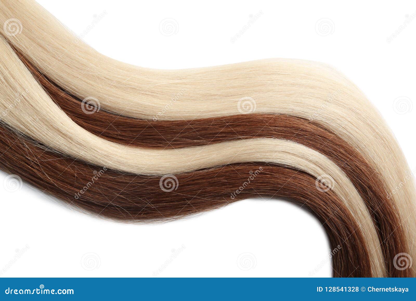 Strands Of Different Color Hair Stock Photo - Image of salon, shampoo ...