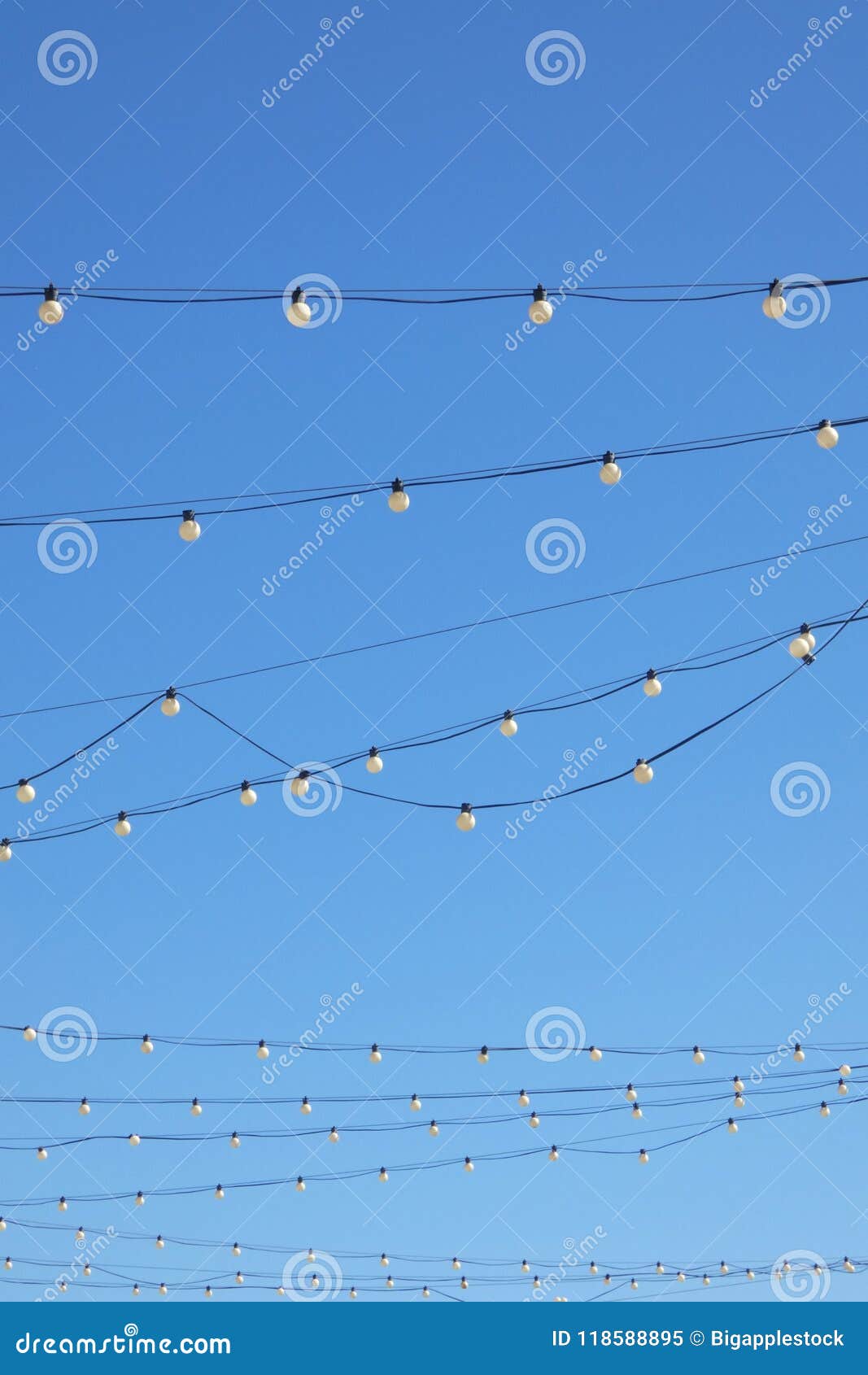 Strands of Lightbulbs stock image. Image of strands - 118588895