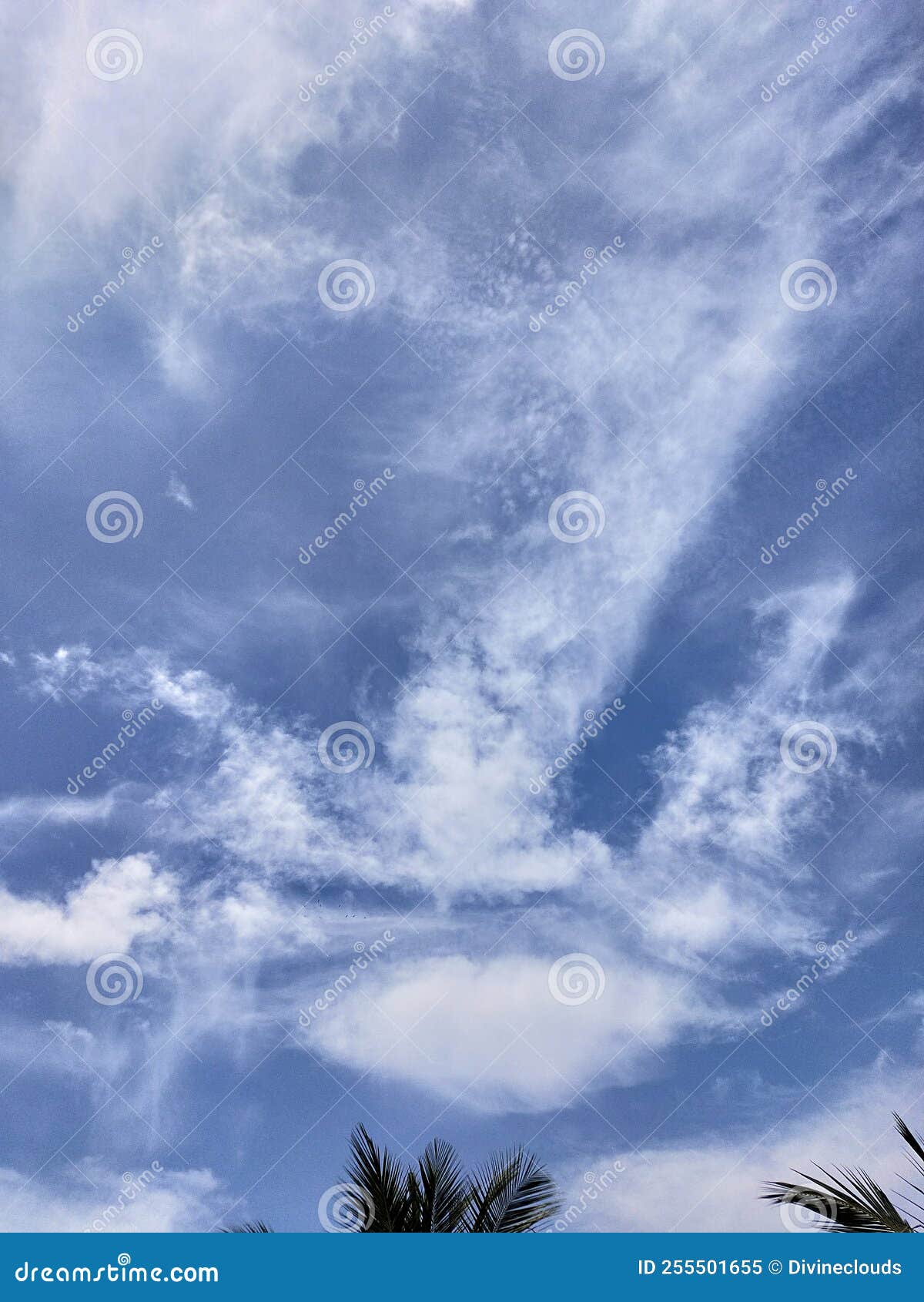Strange Alien Head Shape Clouds Visible in the Sunny Daylight Stock ...