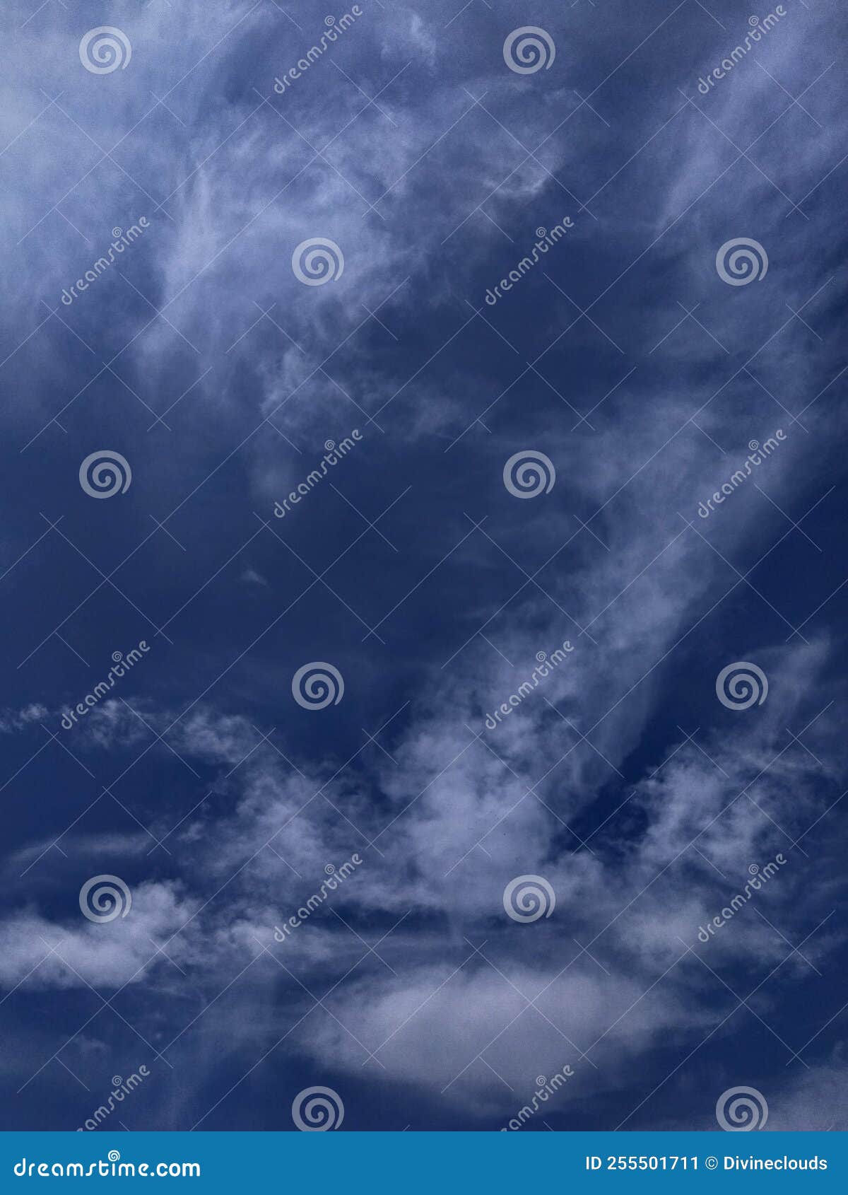 Strange Alien Head Shape Clouds Visible in the Sunny Daylight Stock ...