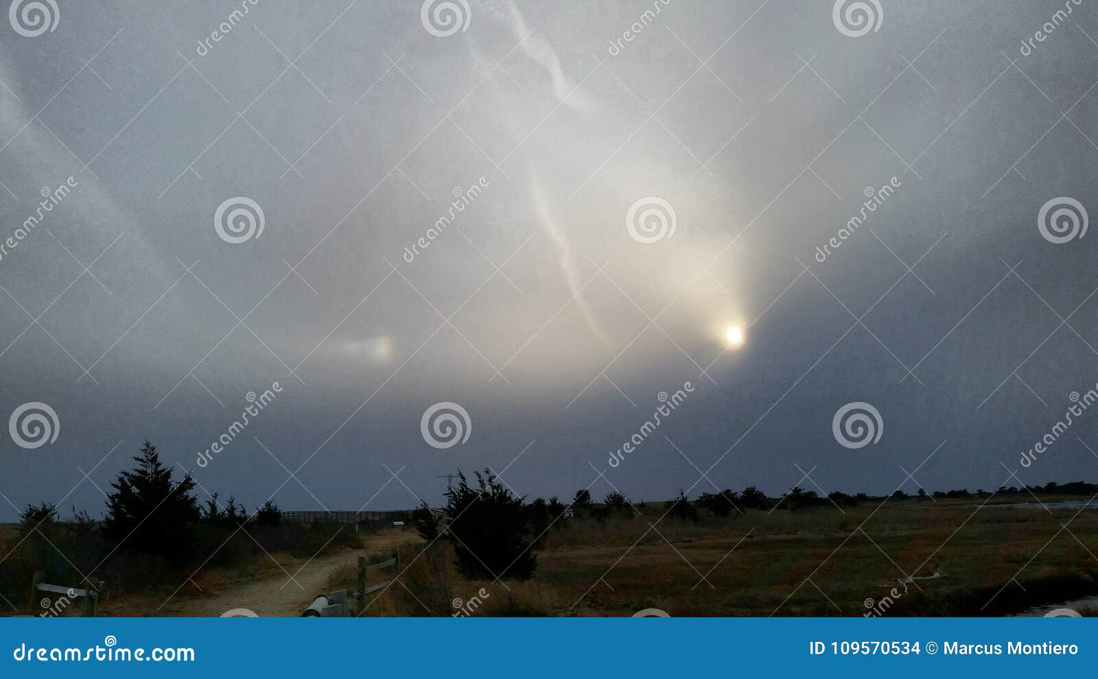 Strange Atmospheric Phenomena Stock Photo - Image of strange ...
