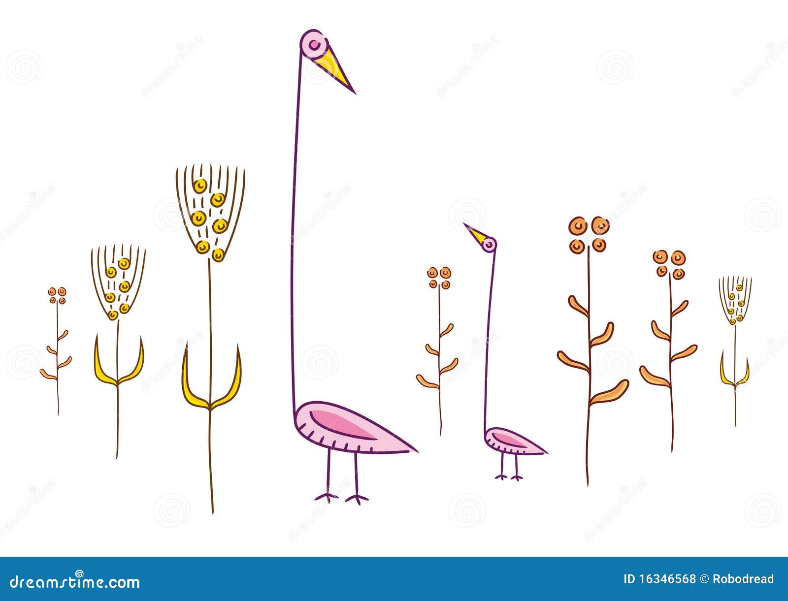 Strange Birds Vector Illustration | CartoonDealer.com #16346568