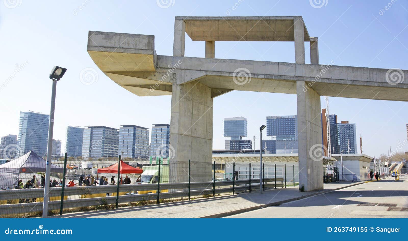 Strange Concrete Structure on the Esplanade of the Parc Forum ...