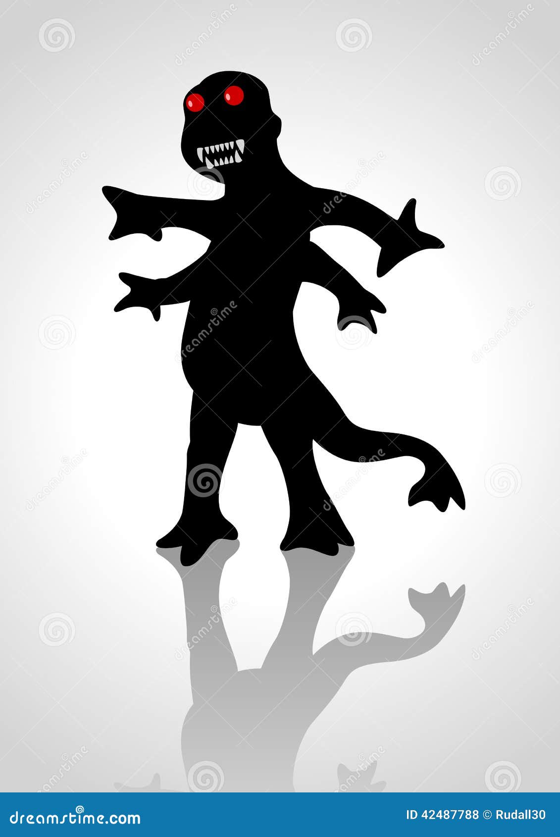 Strange Creature stock vector. Illustration of icon, animal - 42487788