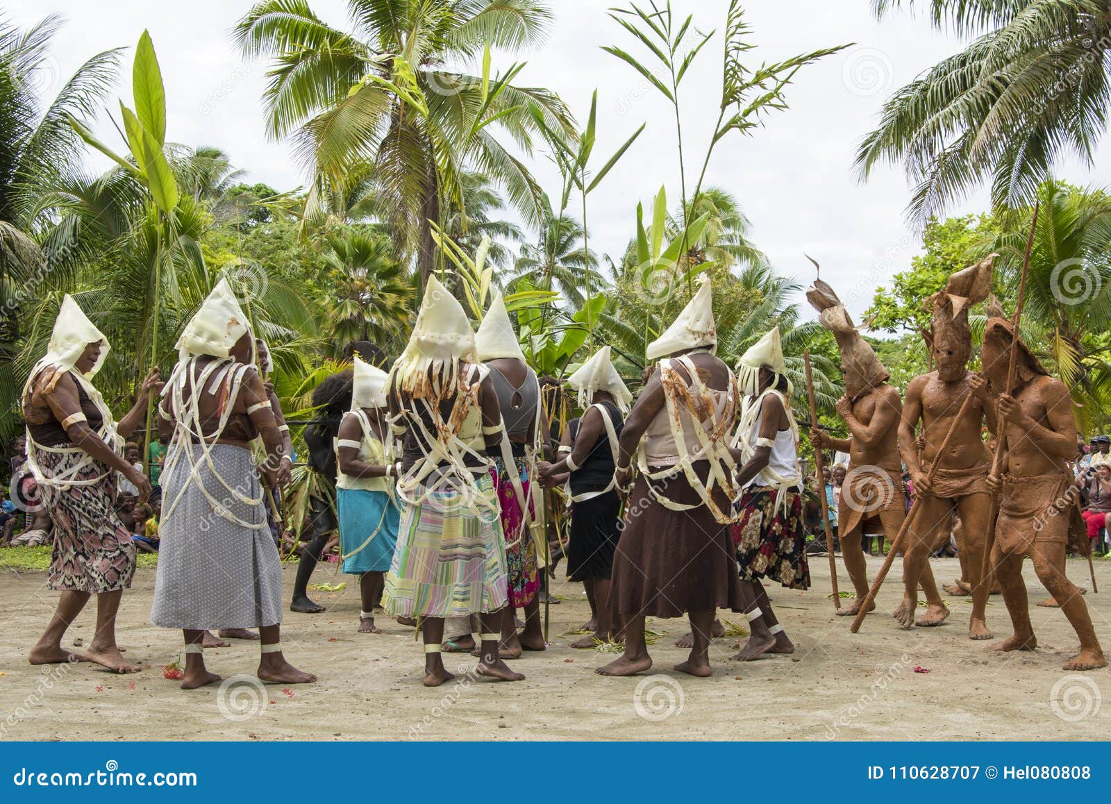 Strange Dance Ceremony with Mud People, Dancers Solomon Islands ...