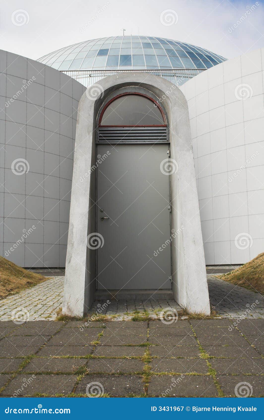 Strange door at Perlan stock image. Image of grey, reykjavik - 3431967