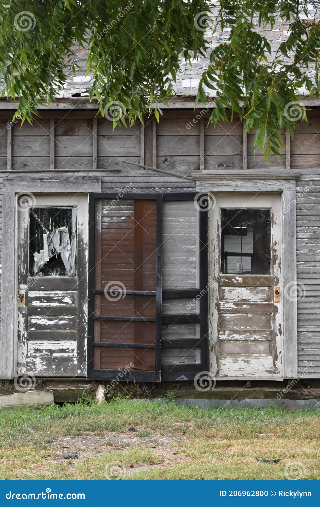 Strange Double Doors on a House Stock Photo - Image of glass, double ...
