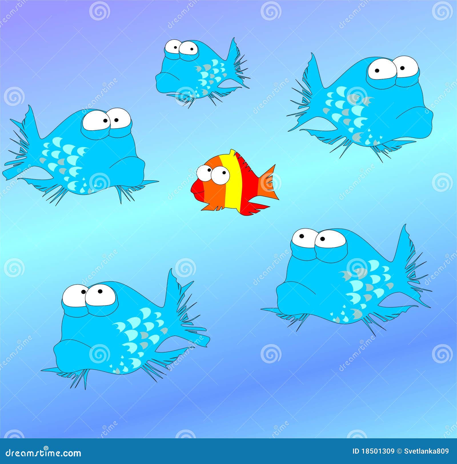 Strange fish stock illustration. Illustration of color - 18501309