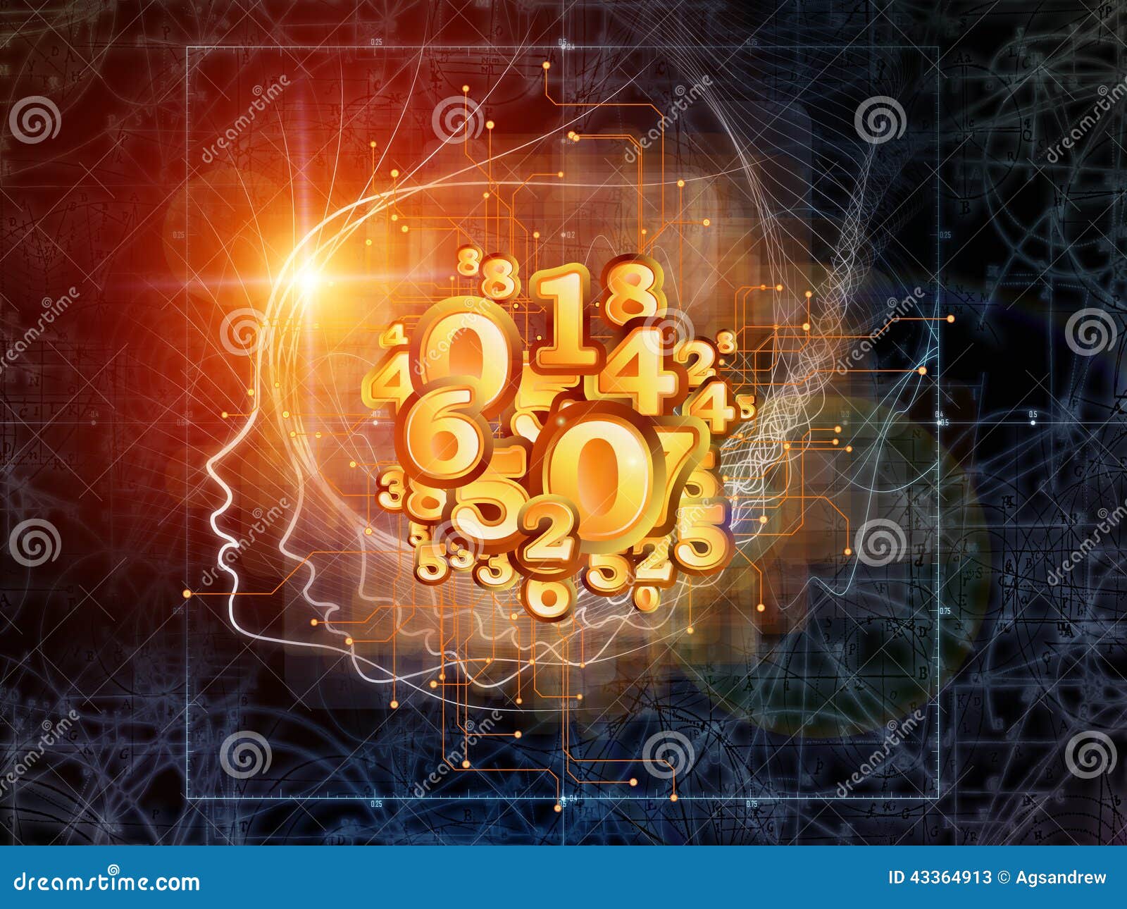 Strange Geometry stock illustration. Illustration of artwork - 43364913