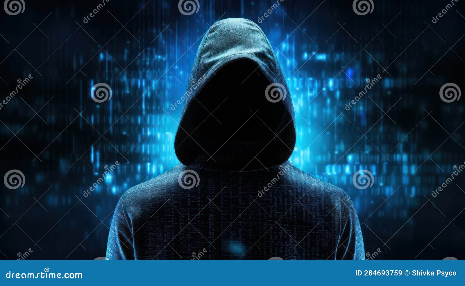 Strange Hacker Cyber Crime Generative AI Stock Illustration ...