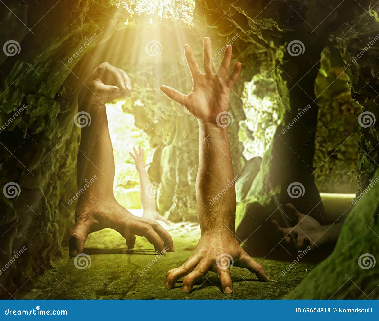 Strange human hands stock photo. Image of body, hole - 69654818