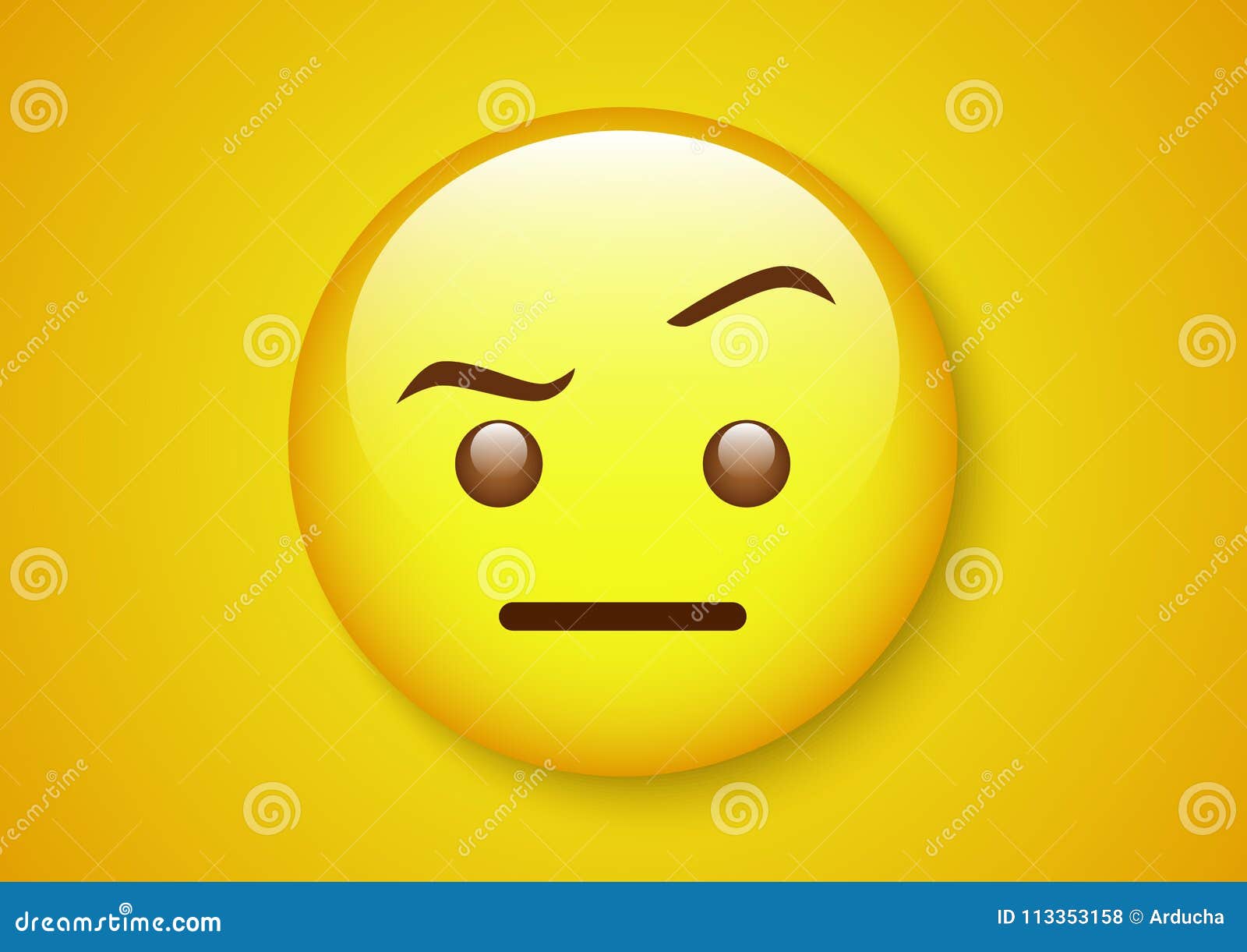 Strange icon face stock vector. Illustration of character - 113353158