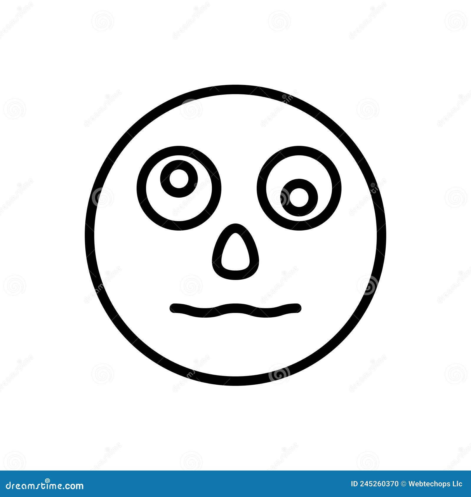 Black Line Icon for Strange, Unique and Comical Stock Vector ...