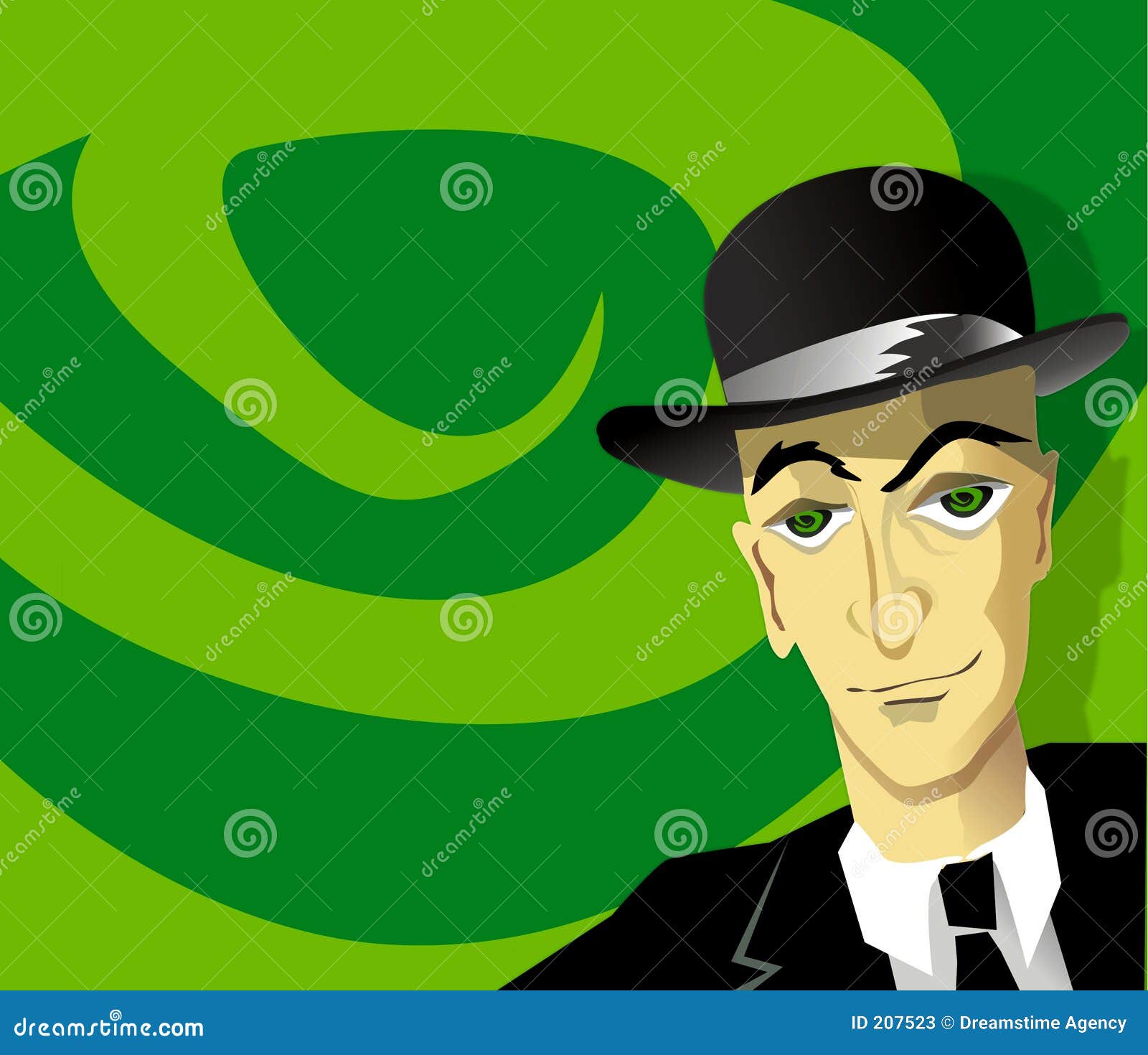 Strange look character stock illustration. Illustration of eyes - 207523
