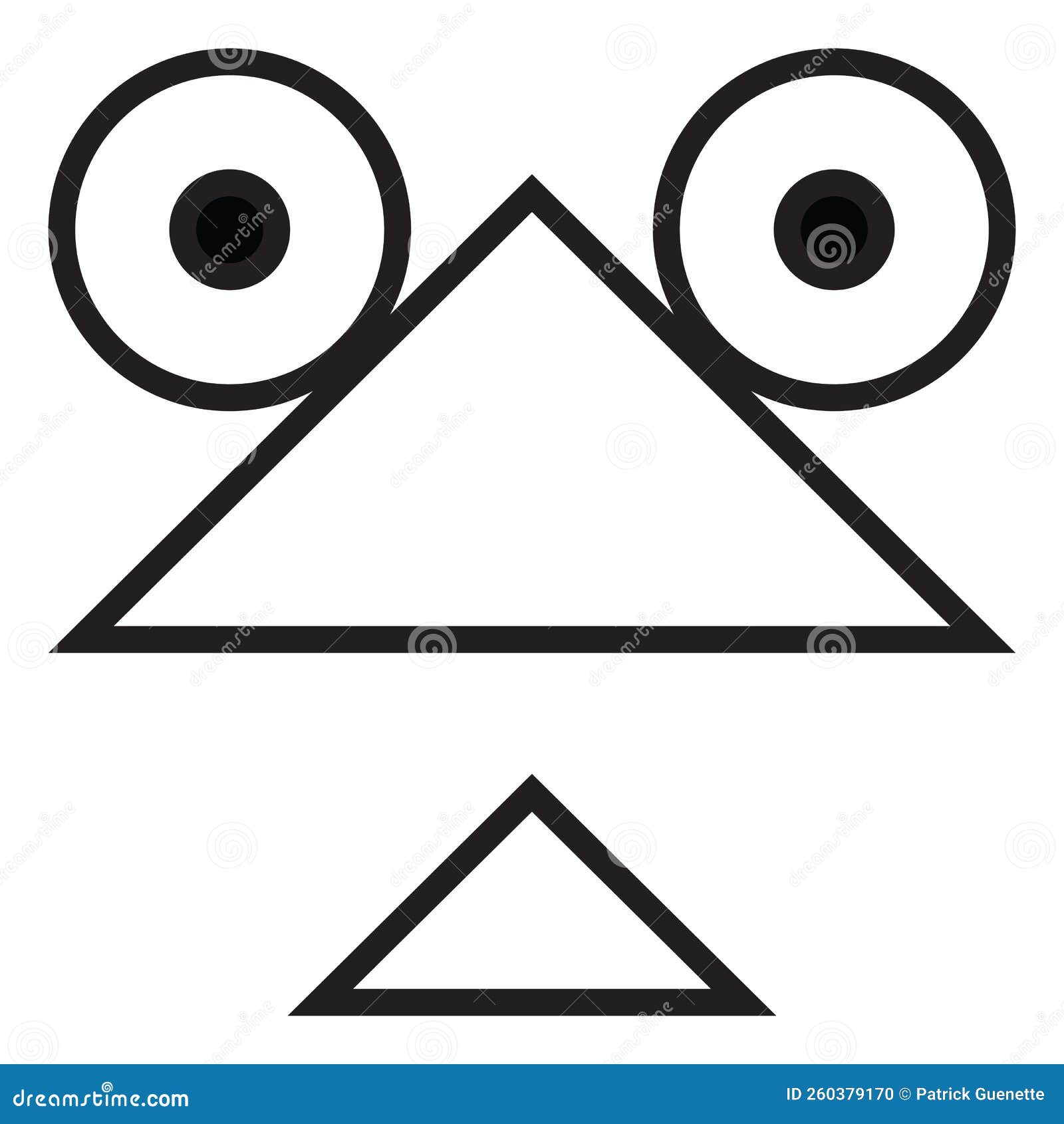 Strange Looking Emoticon Face, Icon Vector Illustration | CartoonDealer ...