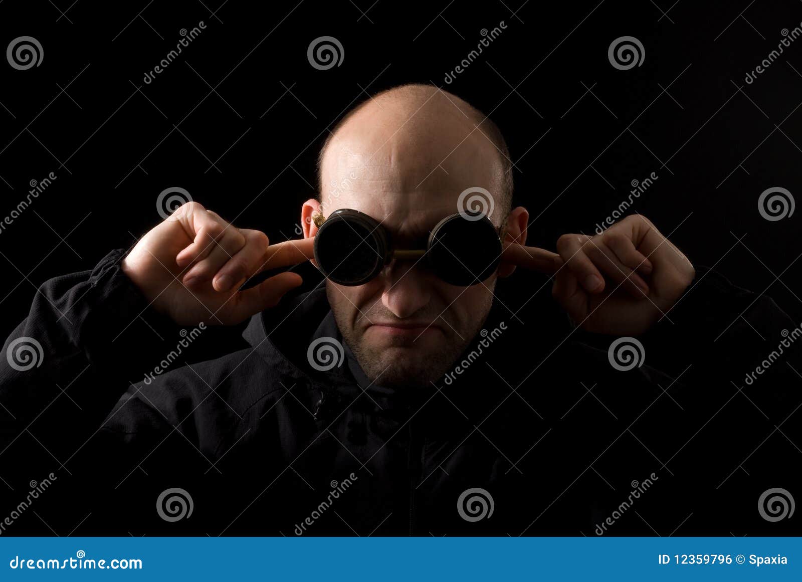 Strange man stock photo. Image of emotion, adult, closeup - 12359796