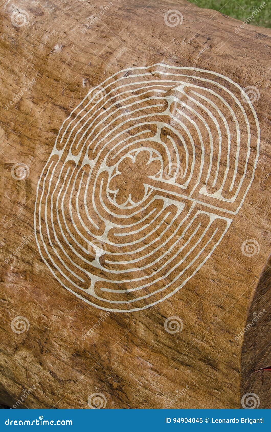 Strange Maze Engraved on a Tree Stock Photo - Image of wood, enigmatic ...