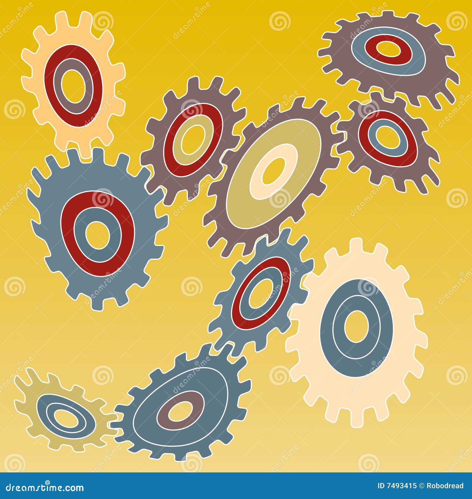Strange mechanism (vector) stock vector. Illustration of backdrop - 7493415