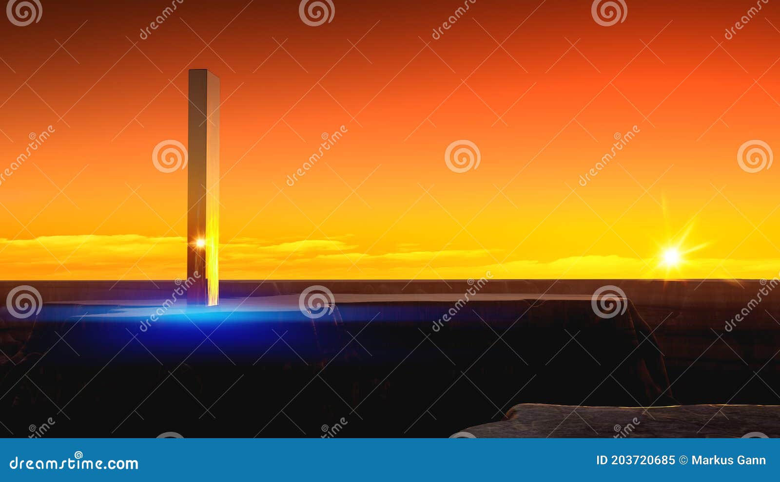 Cosmic Monolith Of Power Royalty-Free Cartoon | CartoonDealer.com ...