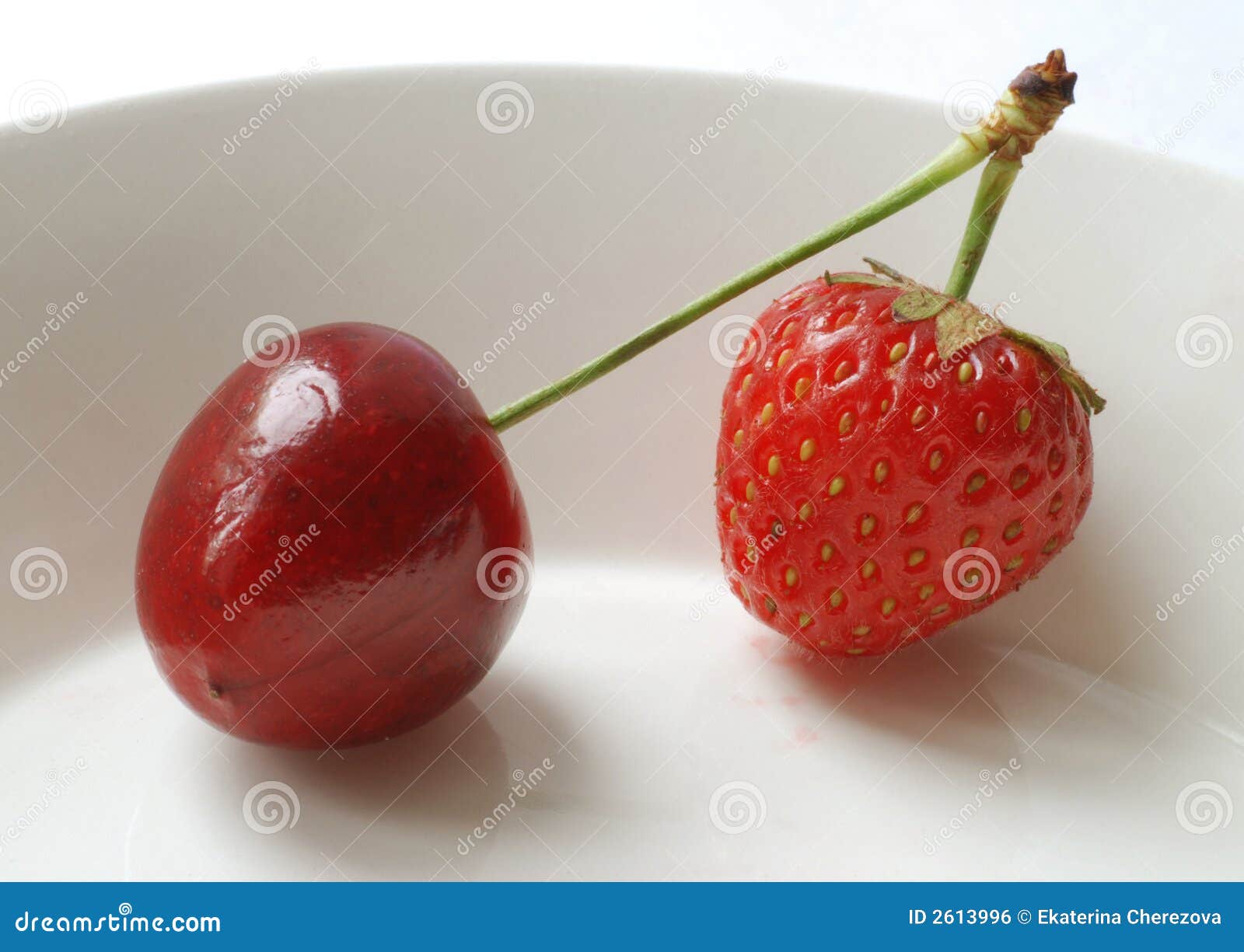 Strange pair stock photo. Image of fruit, strawberry, white - 2613996