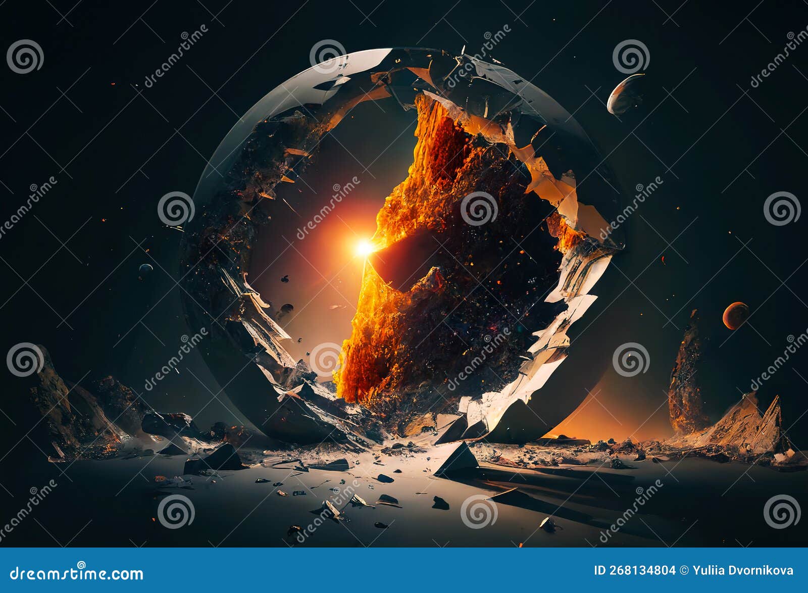 Strange Physics of Distant Worlds in Universe. Collapse of 4d Space in ...