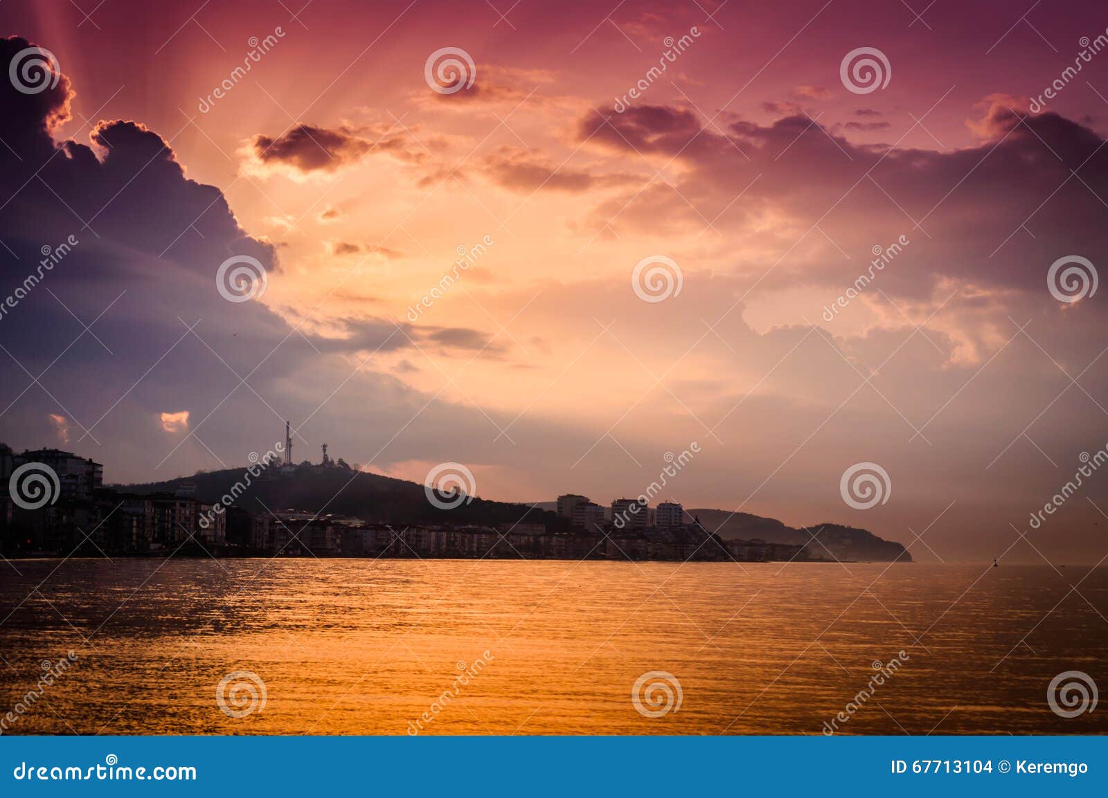 Strange Pink Weather stock photo. Image of country, people - 67713104