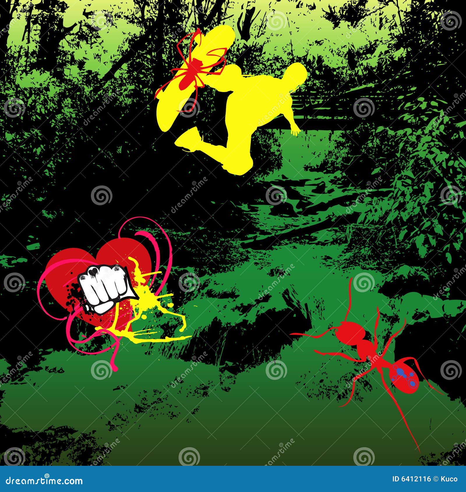 Strange place stock vector. Illustration of young, vector - 6412116