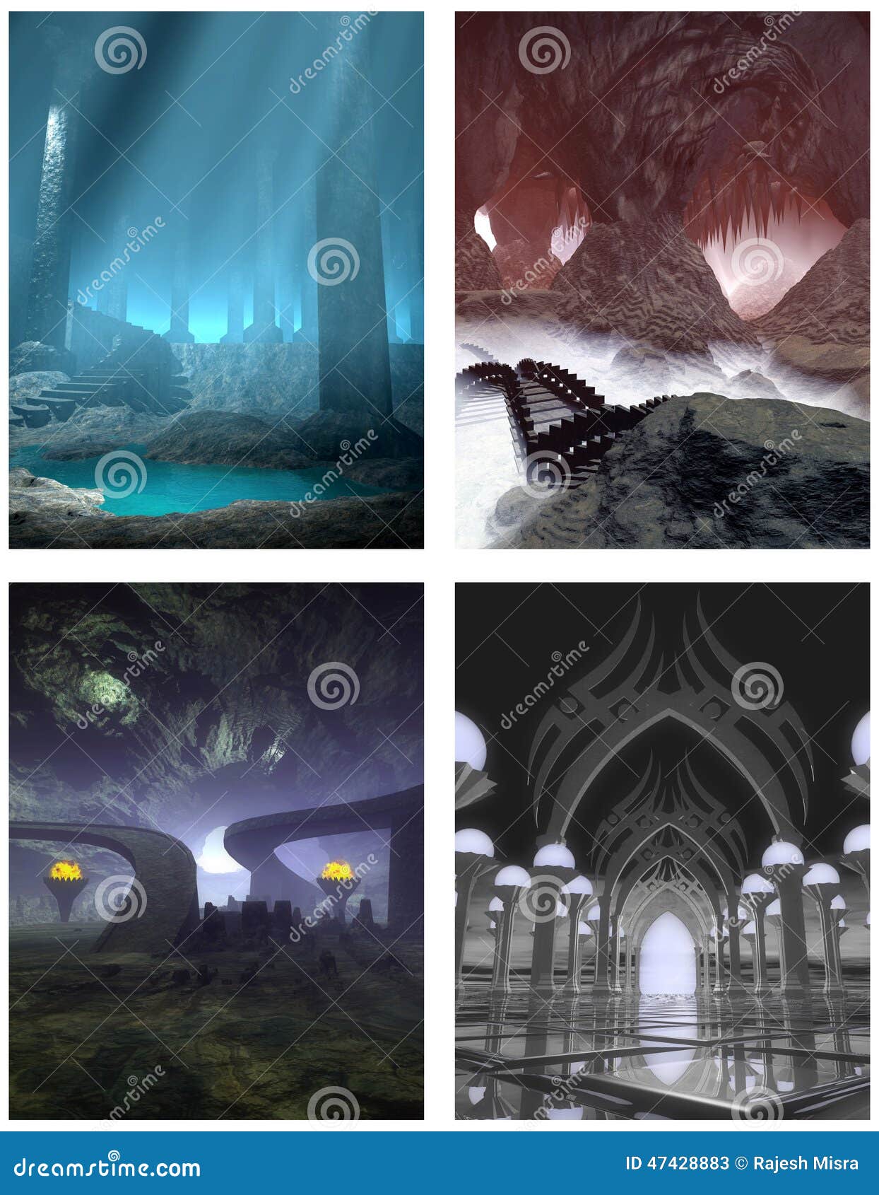 Strange places 2 stock illustration. Illustration of lakes - 47428883
