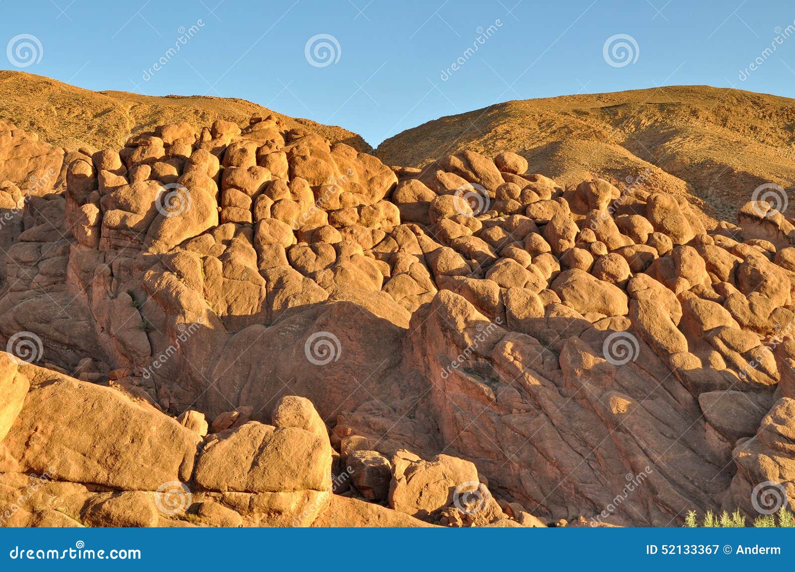 Strange Rock Formations in Dades Gorge, Morocco Stock Image - Image of ...
