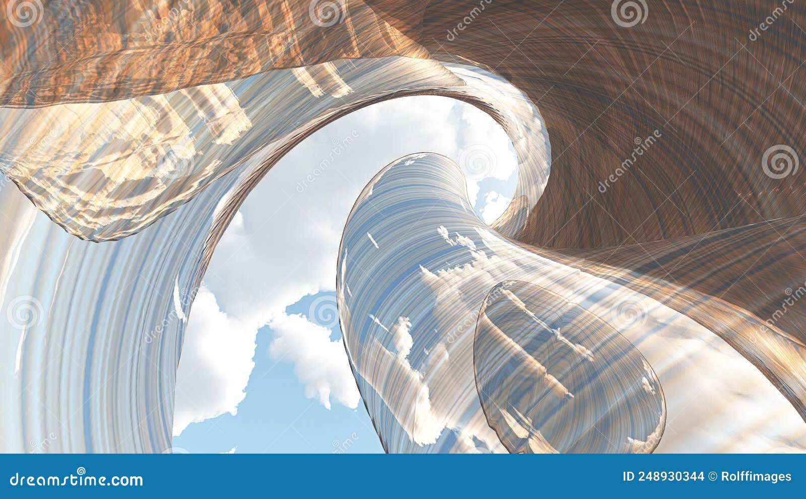 Strange Sculpture Structure Stock Illustration - Illustration of design ...