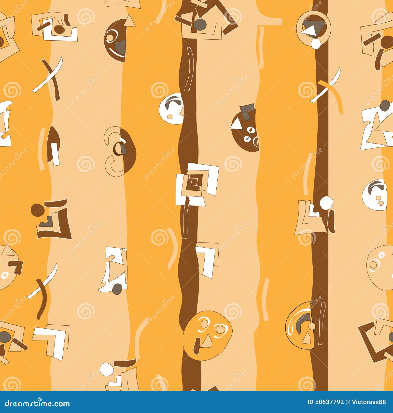 Strange Shapes pattern stock vector. Illustration of seamless - 50637792