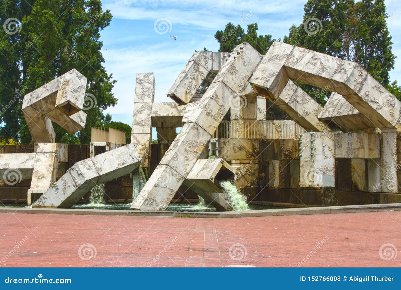 Strange Shapes in Town Square Stock Photo - Image of strange, shapes ...