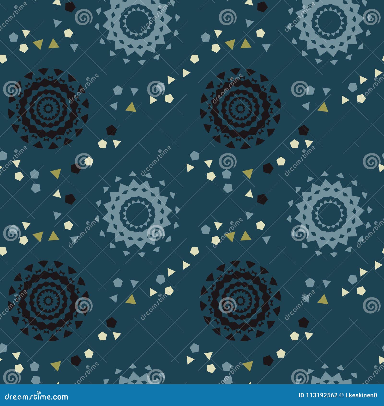 Strange Space Pathways Seamless Pattern Stock Vector - Illustration of ...