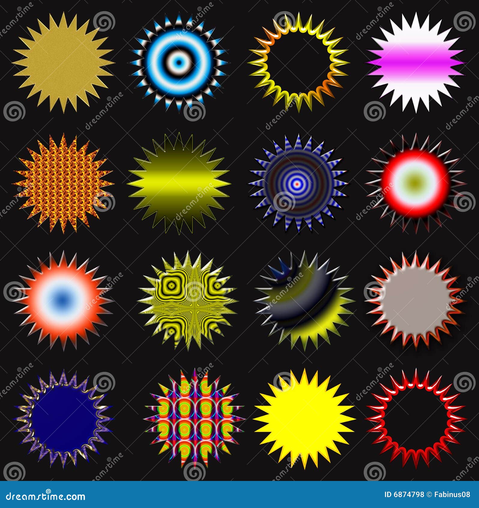 Strange sun design stock illustration. Illustration of full - 6874798