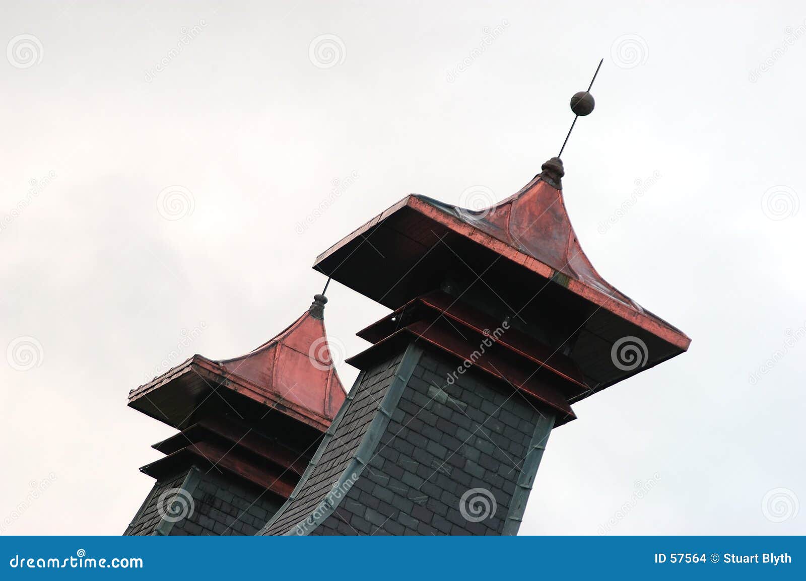 Strange Towers stock photo. Image of cooling, highlands - 57564