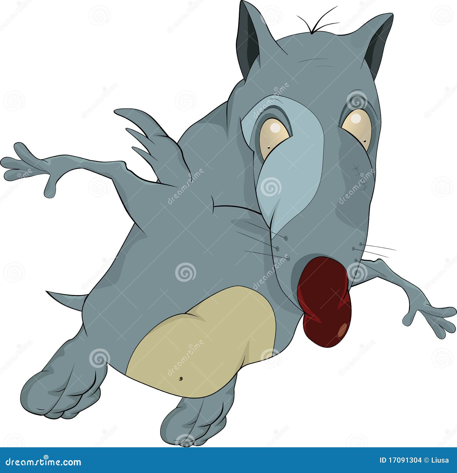 Strange toy rat stock vector. Illustration of isolated - 17091304