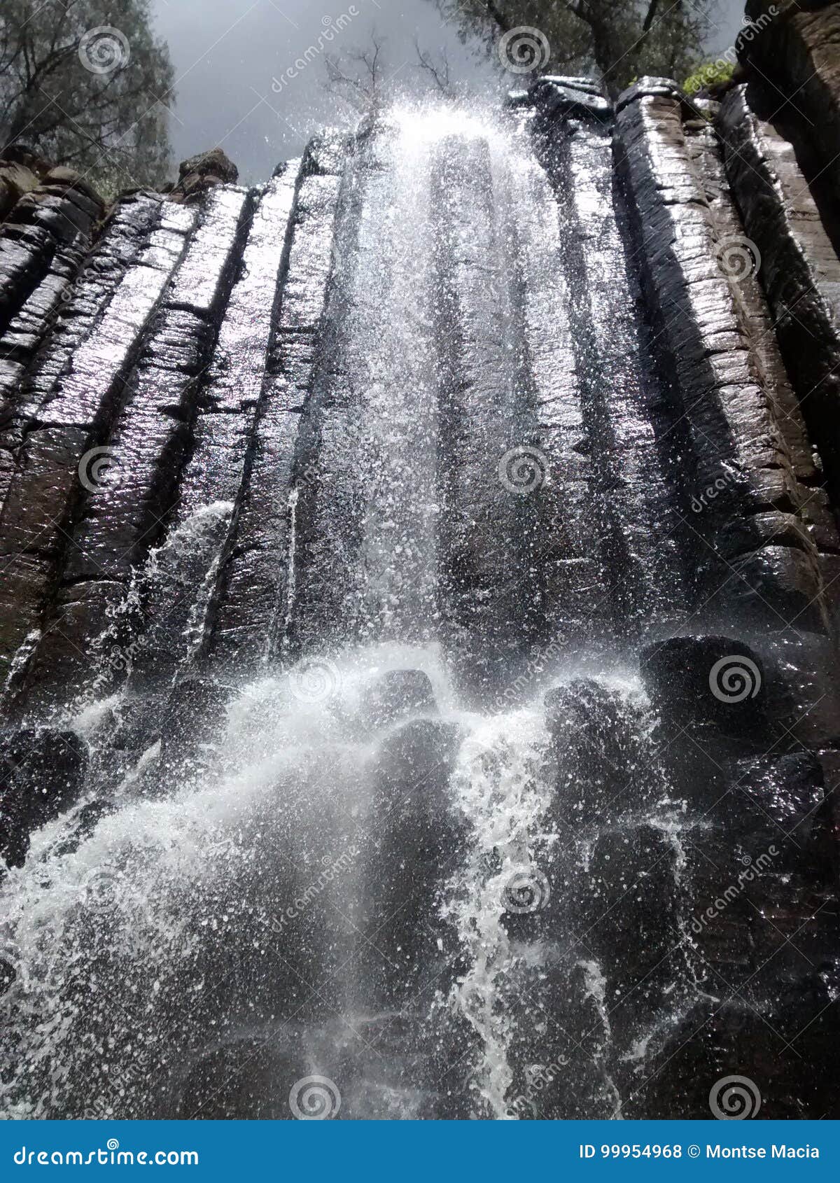 Strange Waterfall stock photo. Image of strange, cloudy - 99954968