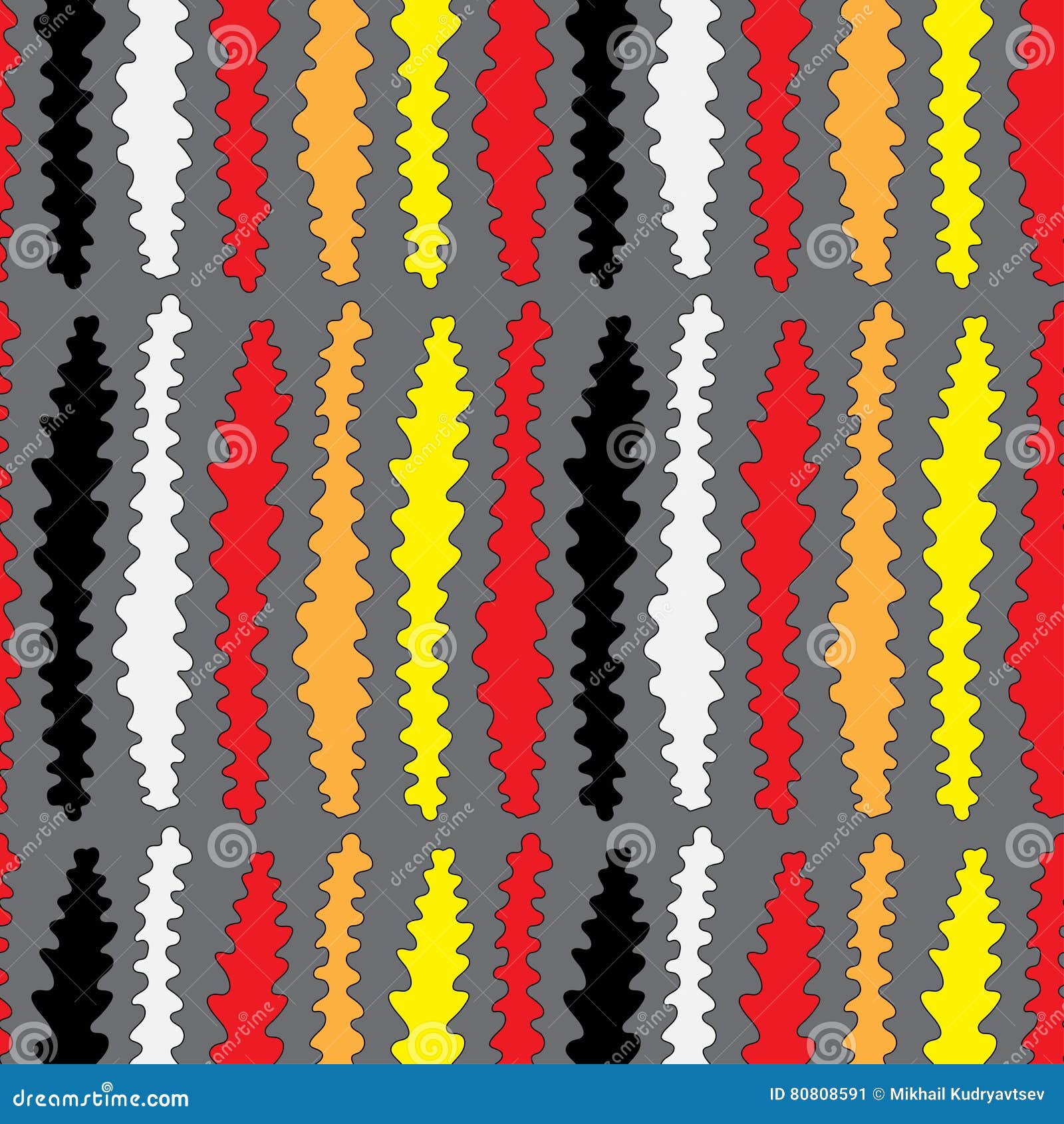 Strange Worm Seamless Pattern Stock Vector - Illustration of leaf ...