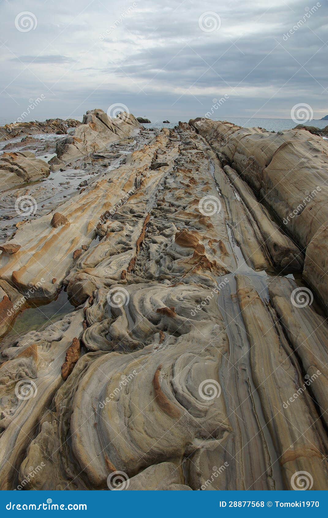 Strangely Shaped Rocks Park Called Tatsukushi Stock Photo - Image of ...
