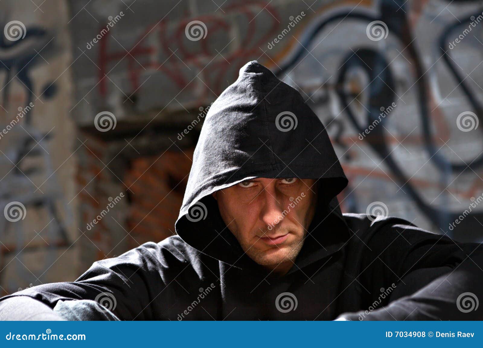 Stranger stock photo. Image of hood, shade, caucasian - 7034908