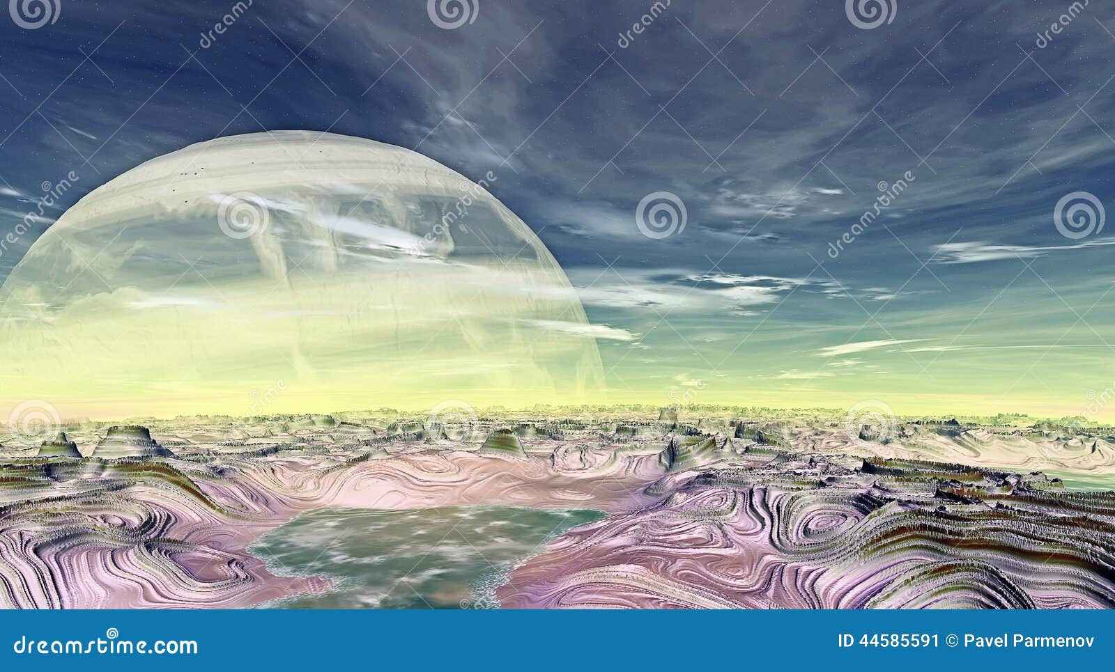 Stranger planets stock illustration. Illustration of visualization ...